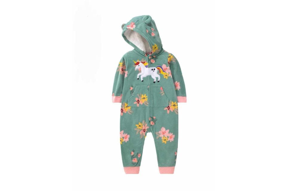 🍓 Cozy Style: Girls’ Fleece Romper. – Kids closet